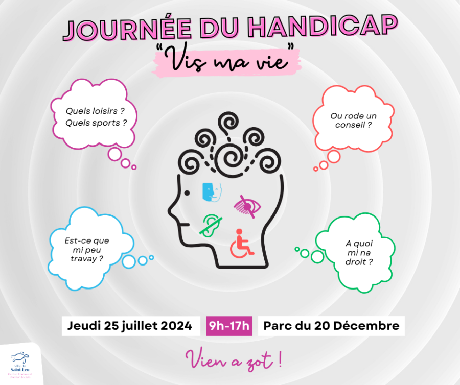 Le CCAS de Saint-Leu organise le 25 juillet 2024 la journée du handicap