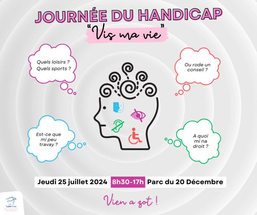 Le CCAS de Saint-Leu organise le 25 juillet 2024 la journée du handicap ...